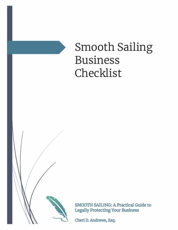 Smooth Sailing Checklist - Cheri Andrews
